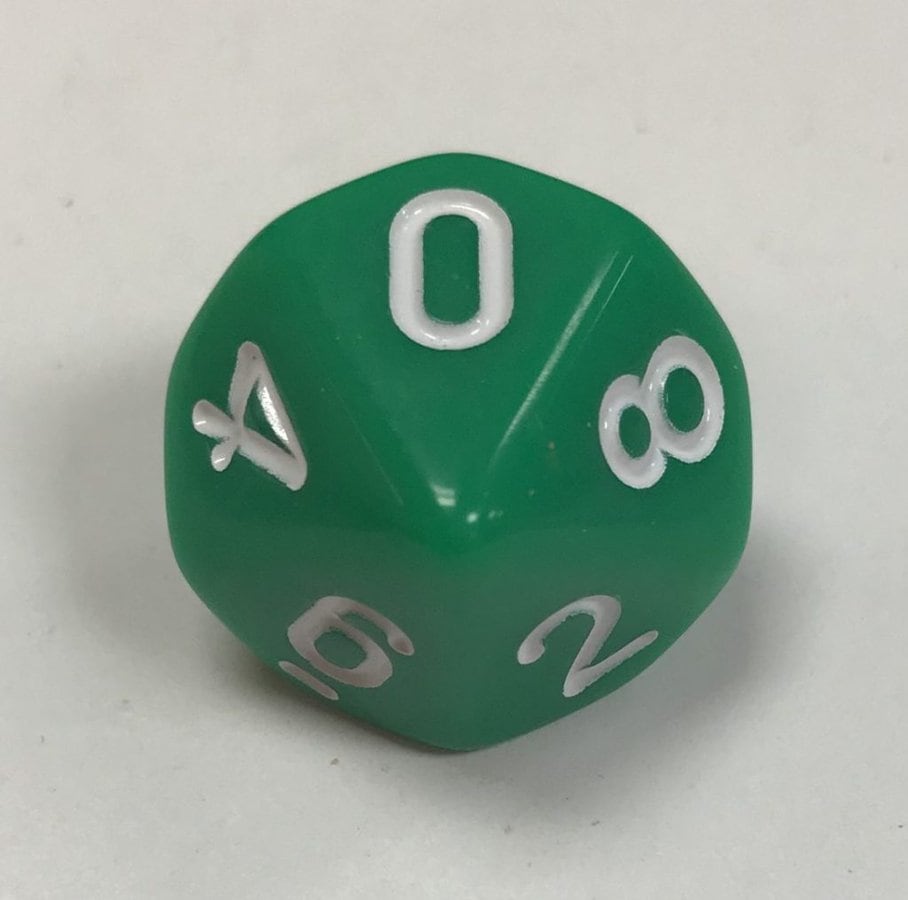 10 Sided Tens 10 Opaque Polyhedral - HD - The Dice Emporium