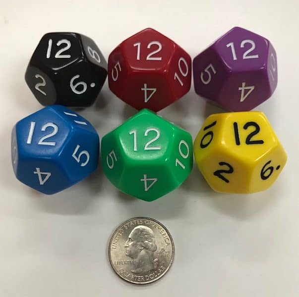 12 Sided Jumbo Dice from Koplow